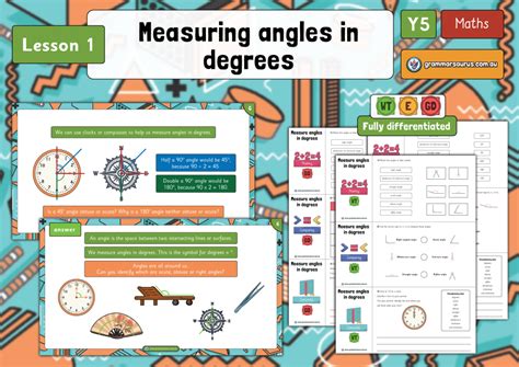 Year 5 Properties Of Shape Measuring Angles In Degrees Lesson 1