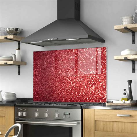 Tempered Glass Backsplash Stove Back Cover Kitchen Backsplash For