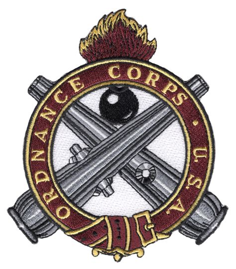 Ordnance Corps Crest United States Army Patch