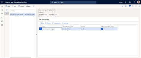 Electronic Reporting Er Destinations Finance And Operations Dynamics 365 Microsoft Learn