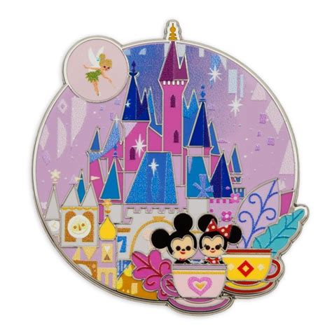Mickey And Minnie Mouse With Tinker Bell Fantasyland Pin By Joey Chou
