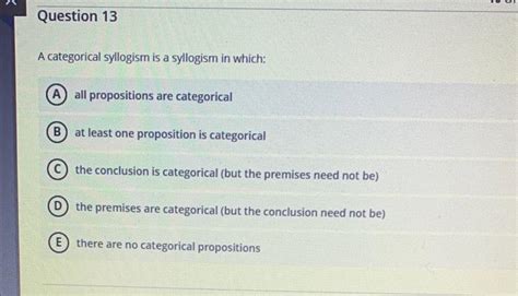 A Categorical Proposition Is Always A Proposition