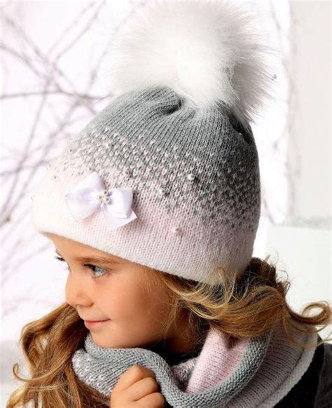 Двухцветная двойная детская шапка и снуд Вязание спицами — Журнал Вдохновение Рукодельницы