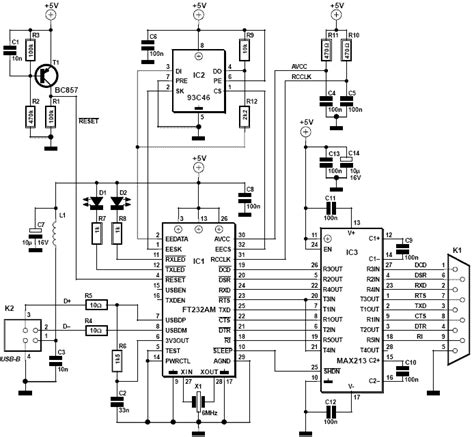 RS232 Serial To USB Converter Pinout Diagram Pinouts Ru