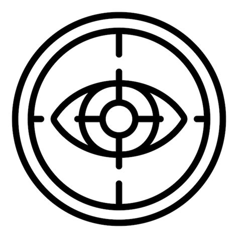 Premium Vector Cyber Eye Icon Outline Vector Theft Fraud Secure Key