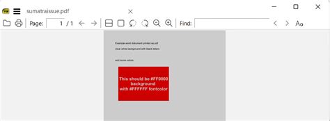 Background Colors Of Application And Pdf Document Are Inverted Issue Sumatrapdfreader