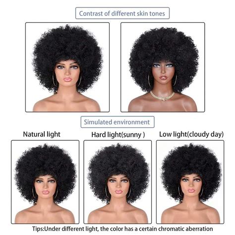 Afro Wig Soft Afro Wig 70s For Women Afro Kinky Curly Hair Wigs With