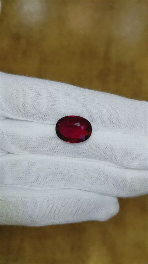 Loose Ruby Oval 10 05 Ct R13160 The Natural Ruby Company