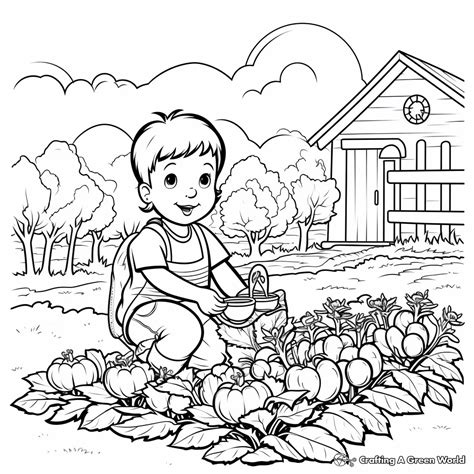 Vegetable Garden Coloring Pages At Ervin Cordell Blog