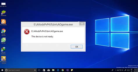 Fix The Device Is Not Ready Error When Running The Exe