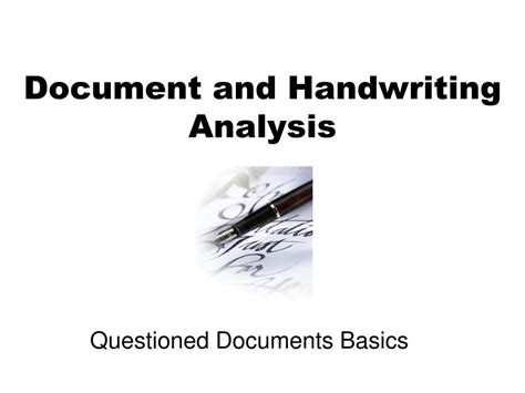 Ppt Document And Handwriting Analysis Powerpoint Presentation Free Download Id 5635497