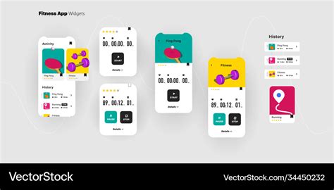 Uiser Interface Set Dashbord Elements Royalty Free Vector