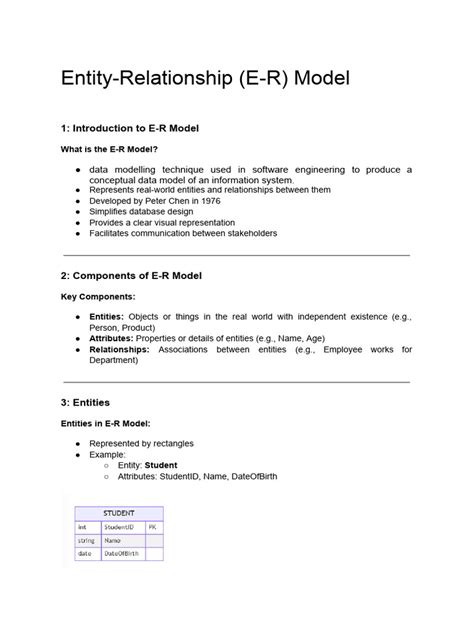 Entity Relationship E R Model Pdf Conceptual Model Computer Programming
