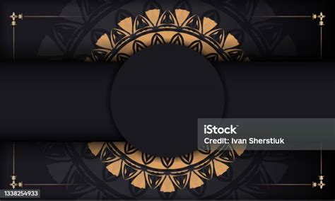 오렌지 패턴의 검은 색으로 인쇄 디자인 엽서를위한 고급스러운 템플릿 텍스트와 빈티지 장식을위한 장소와 초대 카드의 벡터 준비 0