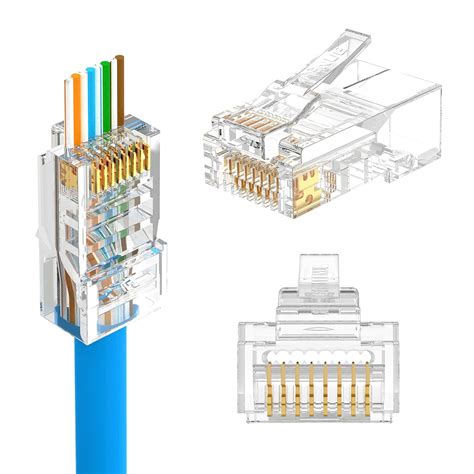 Smart Retail Solutions Rj45 Connector Cat5 Cat5e 100 Pack Rj45 Pass