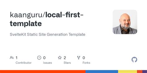 Github Kaangurulocal First Template Sveltekit Static Site