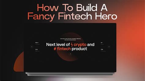Build A Fancy Fintech Hero Section Using Breakdance Builder Tutorials