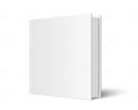 Maqueta Cuadrada Cerrada Del Libro De Tapa Dura Ilustración Del Vector