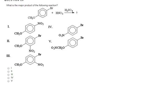 Solved 1 What Is The Major Product Of The Following