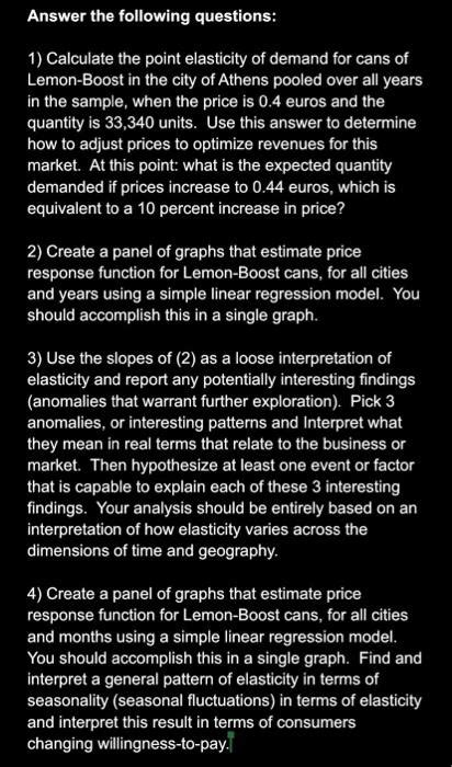 Solved Answer The Following Questions 1 Calculate The