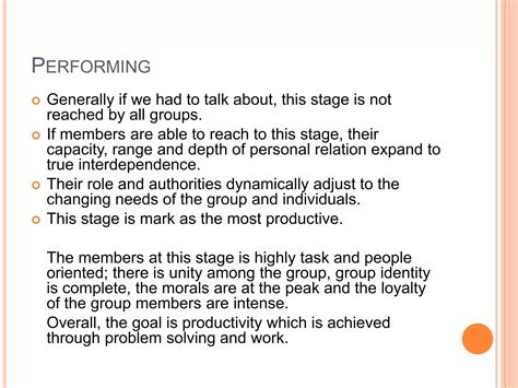 Stages Of Group Development Pptx