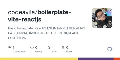 Github Codeavila Boilerplate Vite Reactjs Basic Boilerplate Reactjs Eslint Prettier Alias