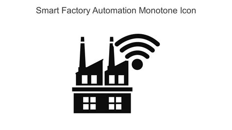Smart Factory Automation Monotone Icon In Powerpoint Pptx Png And Editable Eps Format PPT Sample