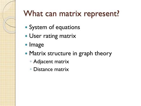 PPT Matrix Factorization And Its Applications PowerPoint Presentation ID