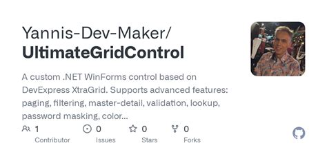 Github Yannis Dev Makerultimategridcontrol A Custom Net Winforms Control Based On