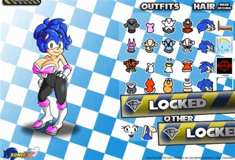 Sonic XX Images Screenshots Dress Up Sex Game