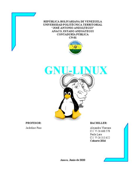 gnu linux pdf Ñu distribución de linux