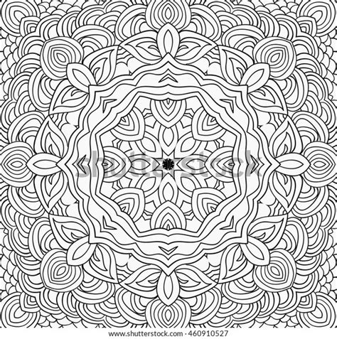 Uncolored Symmetric Tracery Colouring Can Be Stock Vector Royalty Free