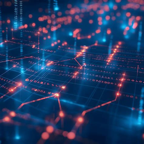 Premium Photo Abstract Digital Network Data Connections In A Cyberspace Environment