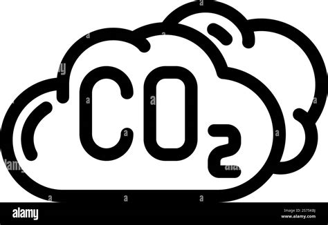Emissions Co2 Esg Line Icon Vector Emissions Co2 Esg Sign Isolated