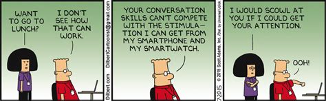 Tina Can T Compete With Smartphone Dilbert Viewer