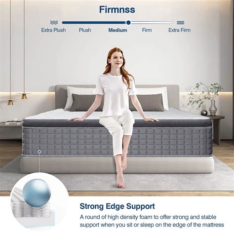 14 Inch Queen Hybrid Mattress Gel Memory Foam Pocket Spring Advanced