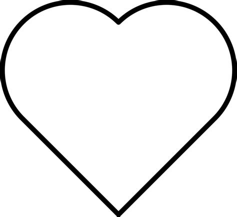 Heart Clipart Outline Simple Vector Designs For Creative Projects
