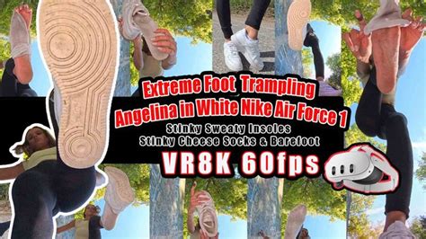 Vr 3d 8k Lie Under Goddess Angelina In White Nike Air Sneakers