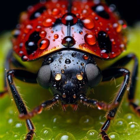 Premium Ai Image Close Up Ladybug Premium Ai Image Close Up Ladybug