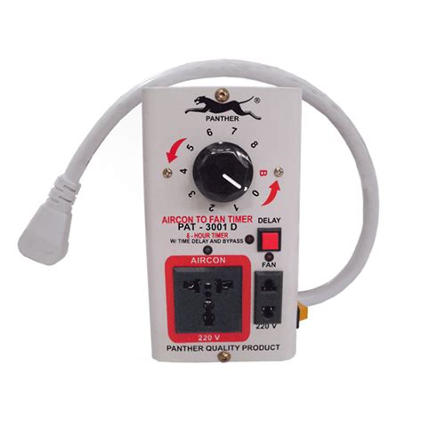 Pat 3001 D Panther Aircon To Fan Timer 3000w W Power On Delay Extension Cord Transformer