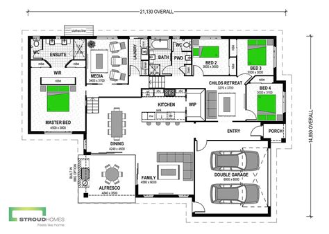 5 Bedroom Split Level House Plans