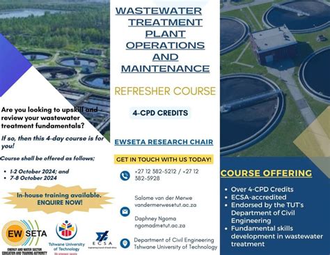Civilengineering Watercareprofessionals Tut Faculty Of Engineering And The Built Environment