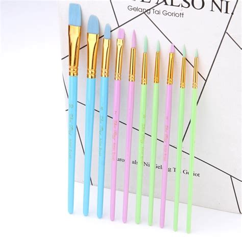 예술가 페인트 브러시 세트 나무 그림판 부활절 달걀 색칠 아크릴 수채화 구 아슈 그림 부활절 용품 학교 및 교육 용품