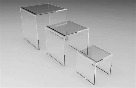 Clearblack Riser Plexiglass Riser Lucite Acrylic Riser Display Risers Rack Display Risers