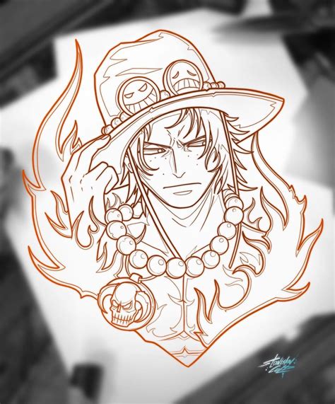 Cold Animetattoo КРАСНОДАР On Instagram Portgas D Ace One Piece