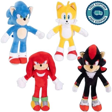 Sonic The Hedgehog Plush Knuckles Tails Stuffed Teddy Bear Soft Toy Anime New £1999 Picclick Uk
