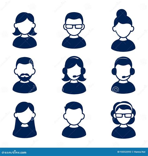 Profile Icon Male Avatar Portrait Casual Person Vector Illustration 46846320