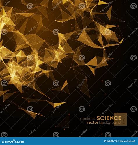 Wireframe Mesh Polygonal Background Stock Vector Illustration Of Network Frame 64884478