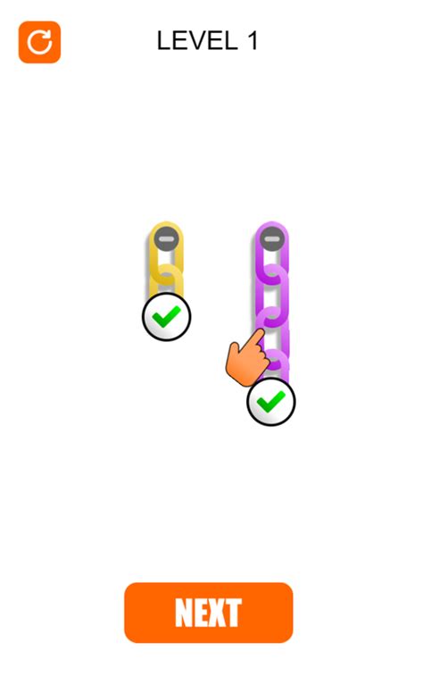 Play Chain Color Sort Game Free Online Colored Chain Link Sorting
