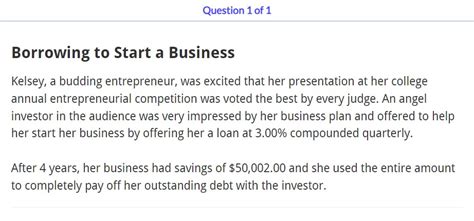 Solved E Calculate The Loan Amount Provided To Her By The Chegg Com